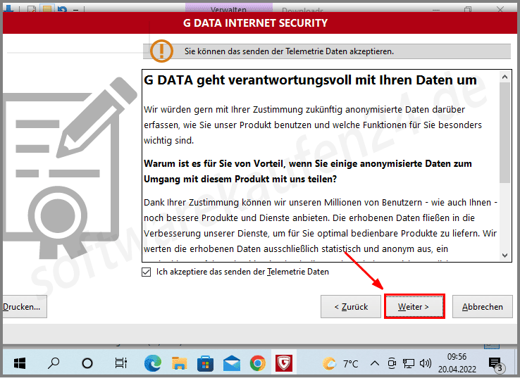 G Data Installationsanleitung/Aktivierung – Softwarekaufen24